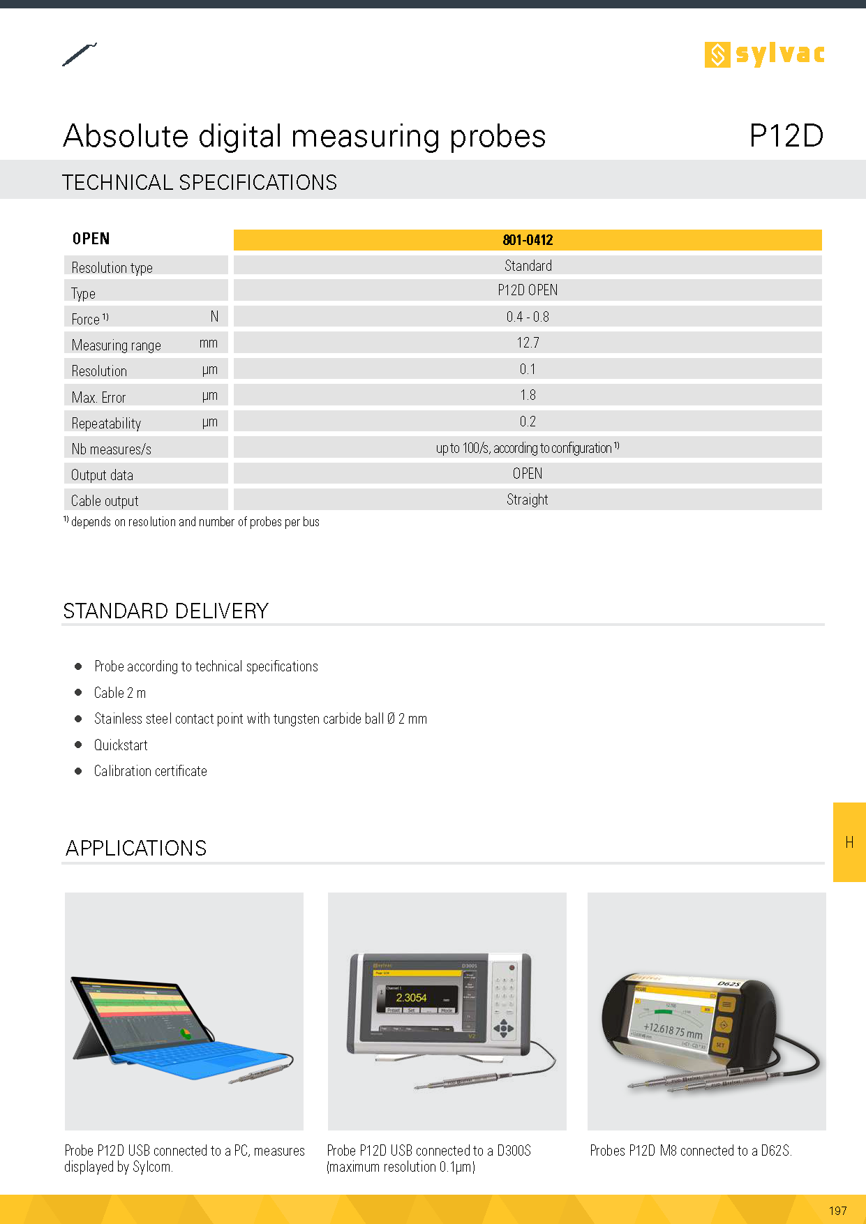 Digital Measuring probes – UniBot Product Catalog